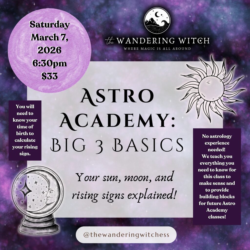 Astro Academy: Big 3 Basics - The Wandering Witch